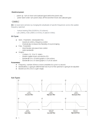 Lesson 6 assignment - From “Live Sound Operator’s Handbook” by: Bill ...