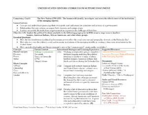 Curriculum Framework Quarter 2 United States History Geography 1 - HIS ...