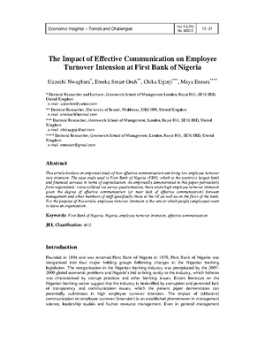 Chapter 5 - Theory Informed Diagnose - General Business - Studocu