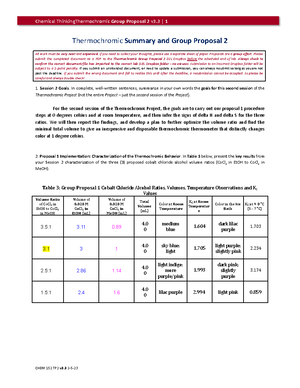 Solutions-Entropy and Enthalpy-Chemistry - CHEM 152 - Studocu