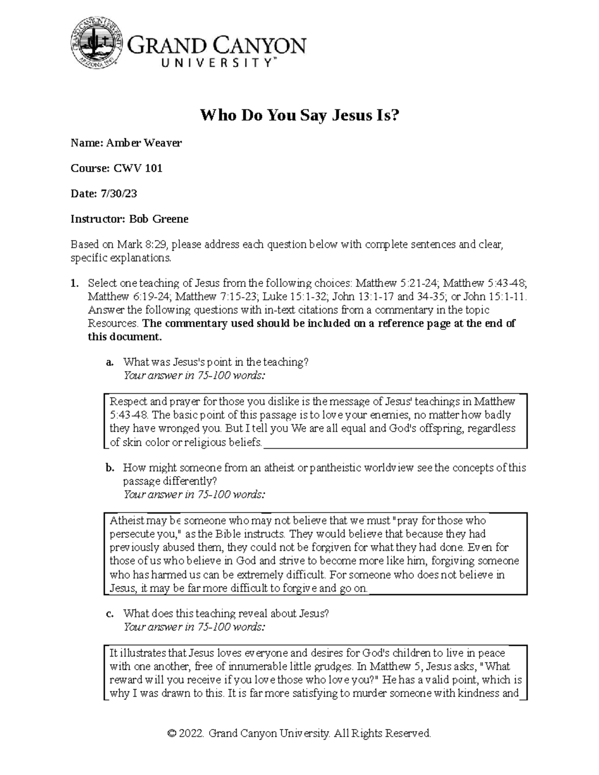 CWV 101 301 RS T4Who Do You Say Jesus Is Online#2 - Who Do You Say ...