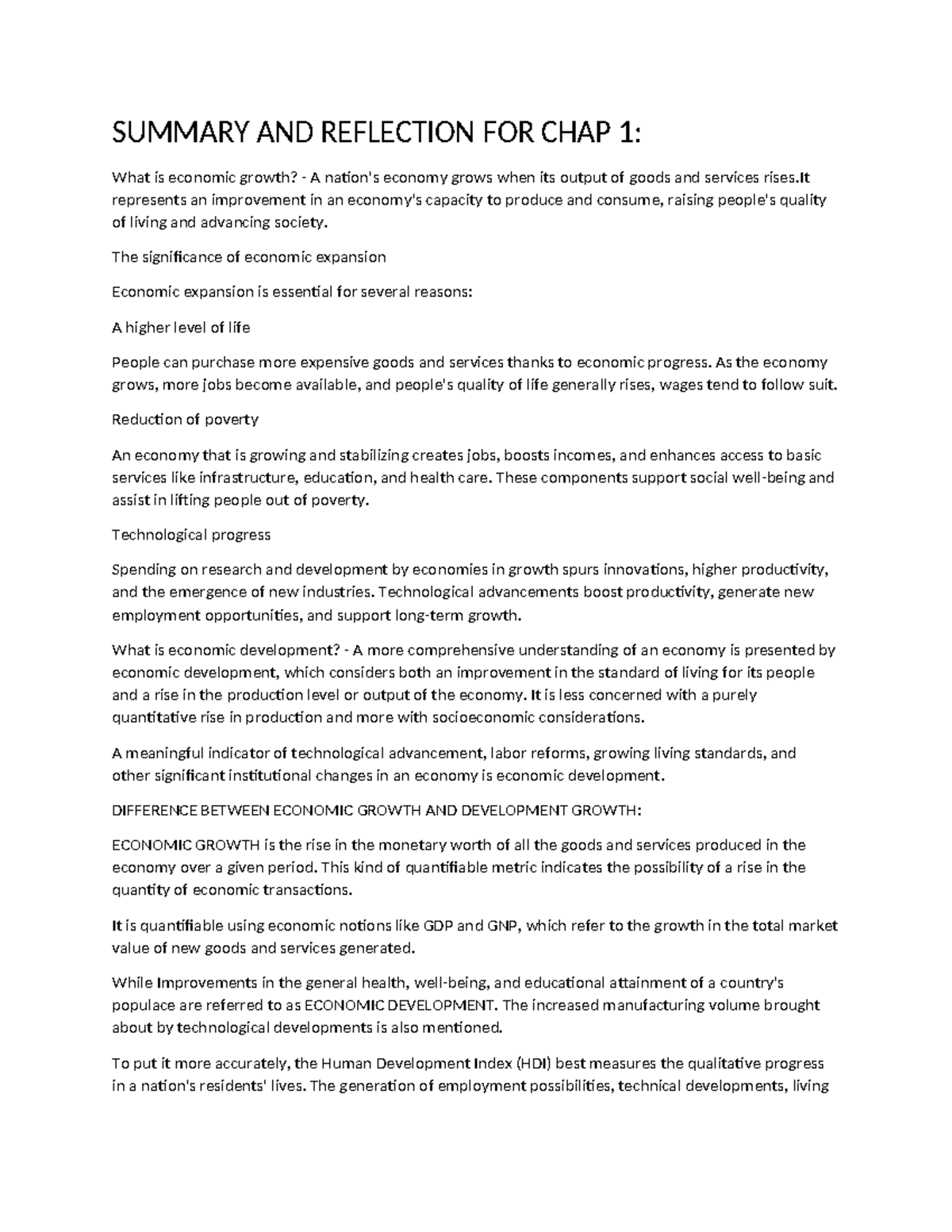 Summary-ECO - Summary Accountancy - SUMMARY AND REFLECTION FOR CHAP 1 ...