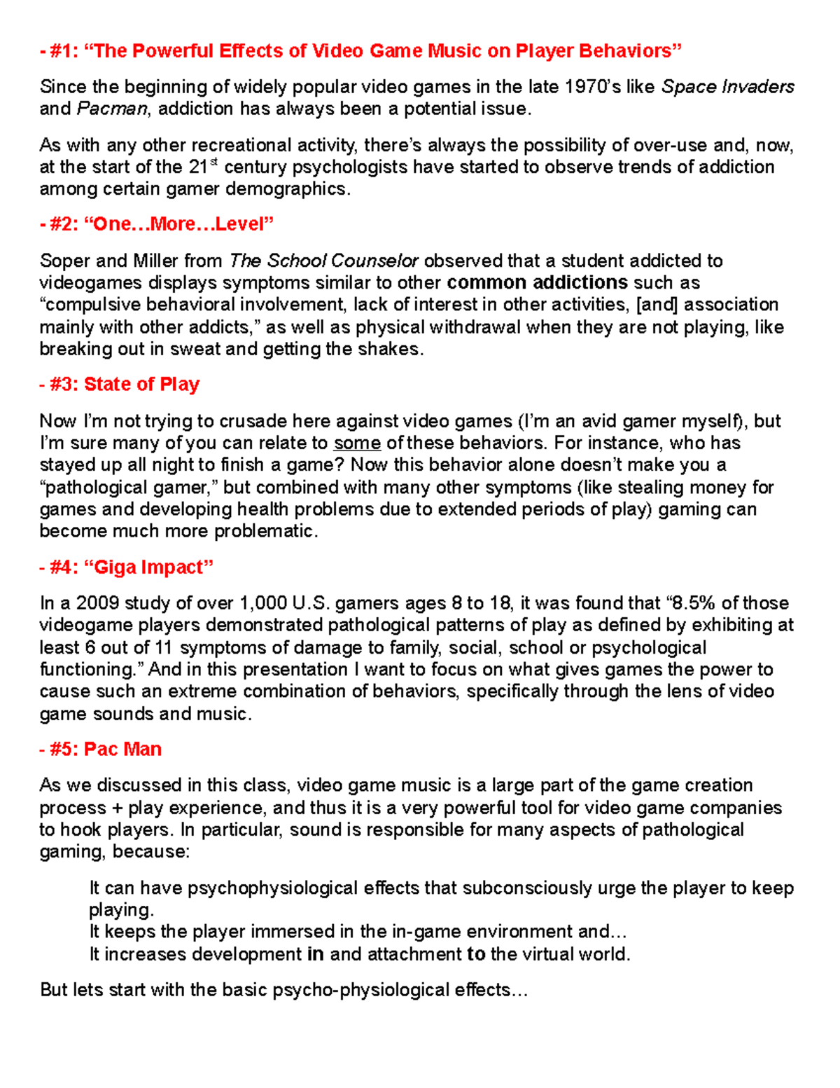 Film 3 - Video Game Music Slides - #1: “The Powerful Effects of Video ...