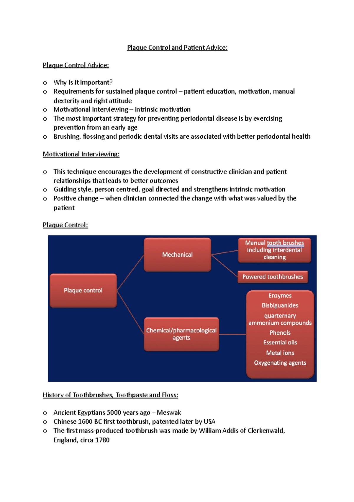 Plaque Control and Patient Advice - Plaque Control and Patient Advice ...