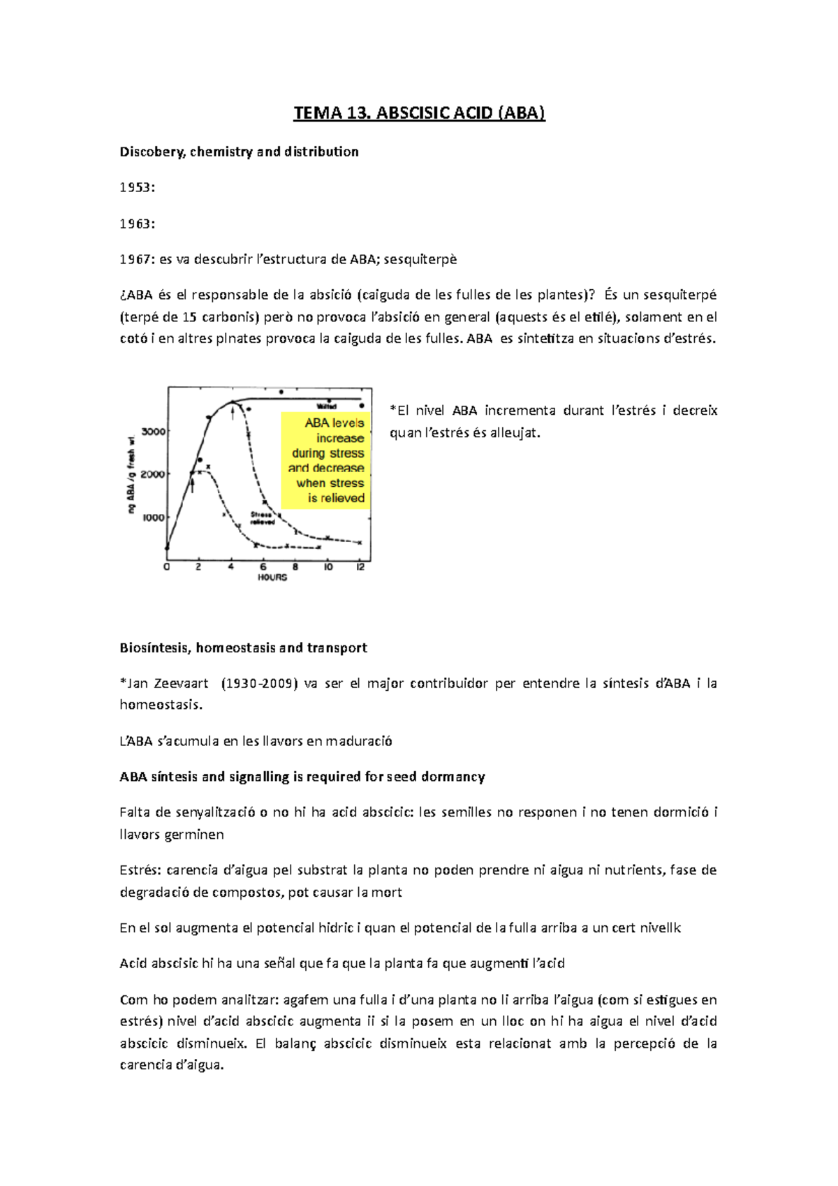 TEMA 13 - Fisiologia vegetal i cultius cel·lulars tema 14 - TEMA 13 ...