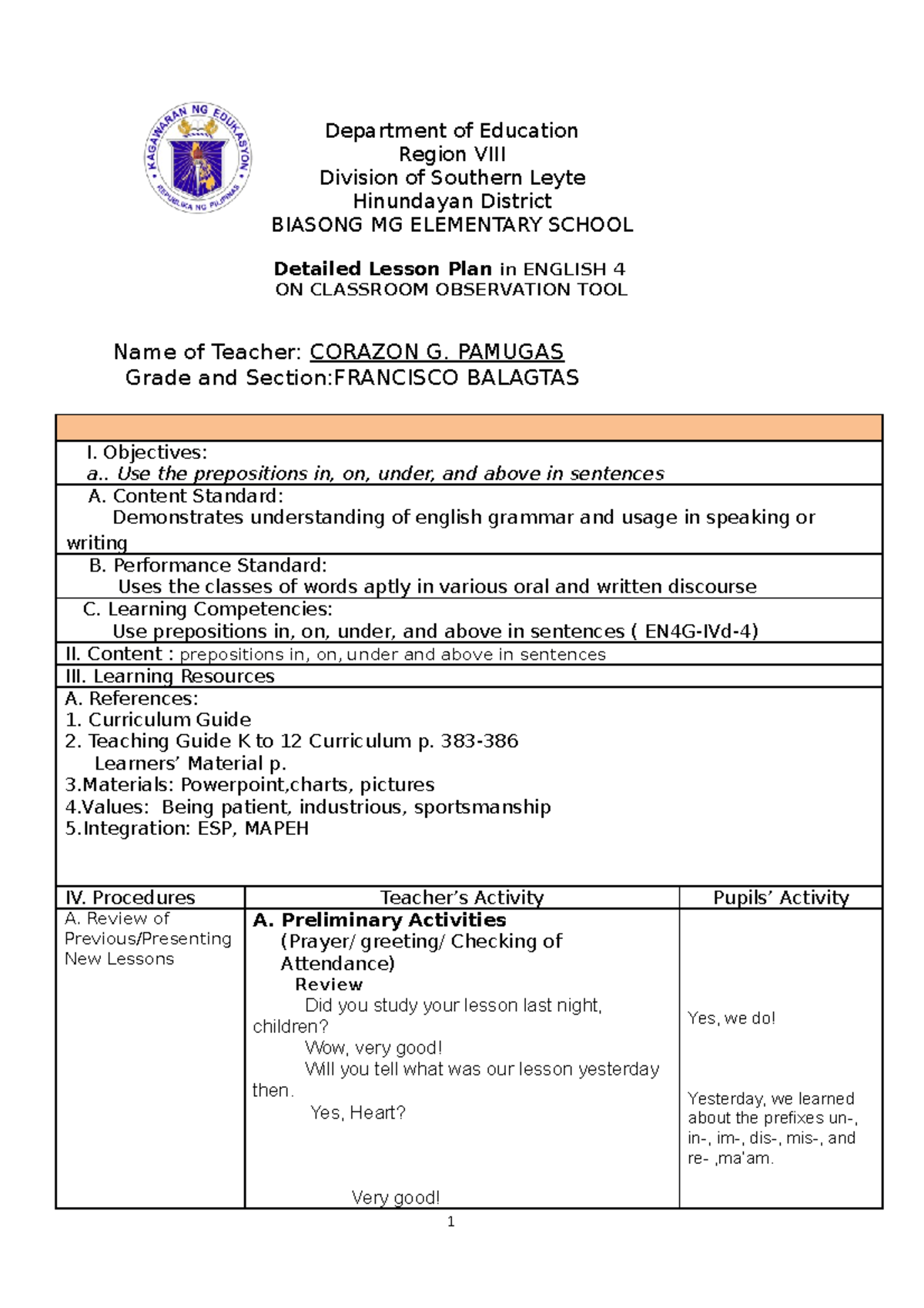 COT DLP English 4 BY Teacher Rosemarie C. Hernando - Department of ...