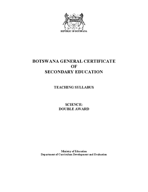 Setswana - Simple and effective - FOREWORD The Ministry of Education is ...