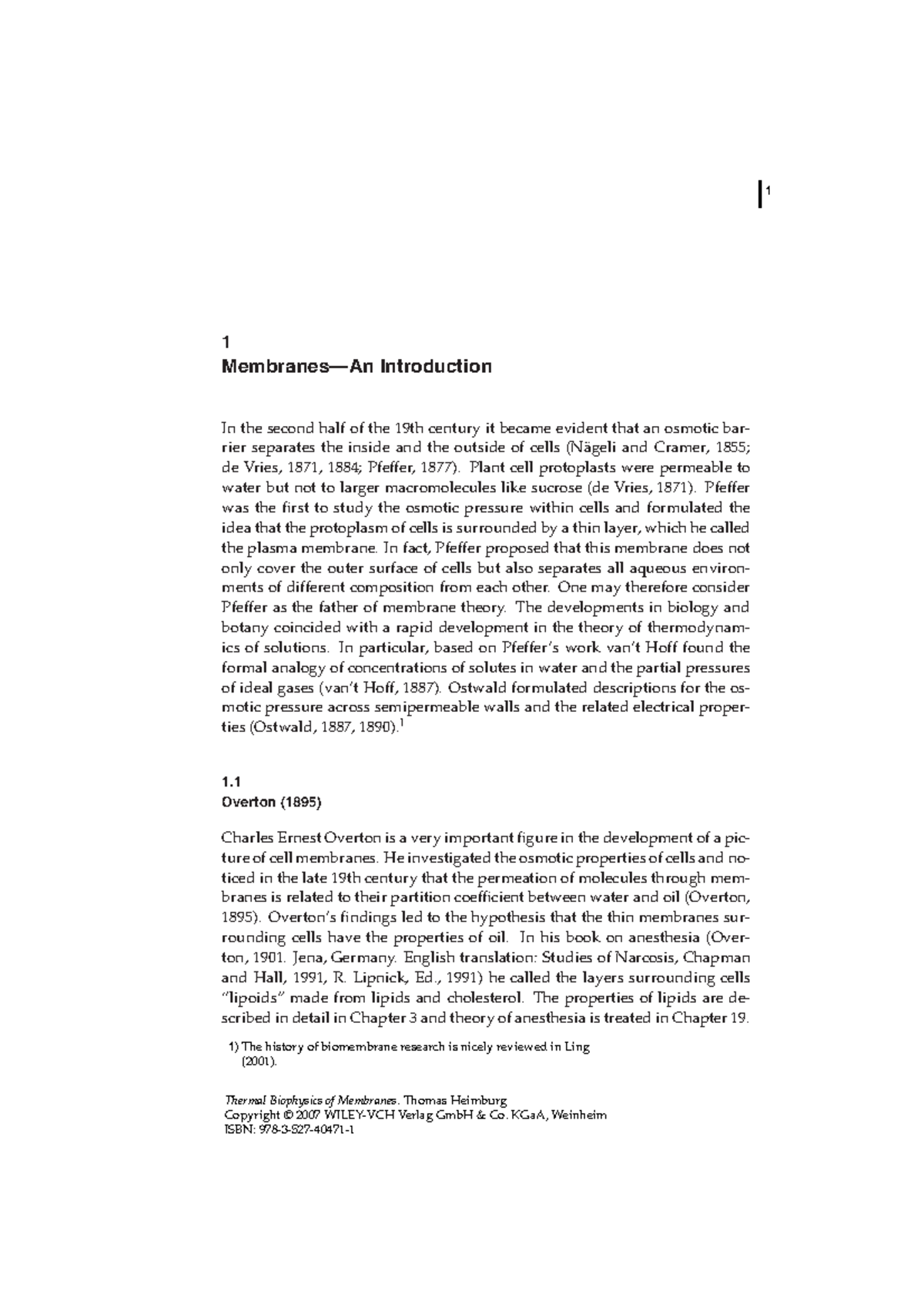 Different Models OF Plasma Membrane - Thermal Biophysics of Membranes ...
