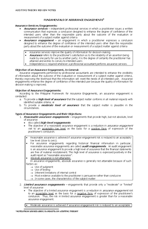 Audit Reviewer (Internal Control, PSA 315) - AUDIT REVIEWER PSA 315 ...