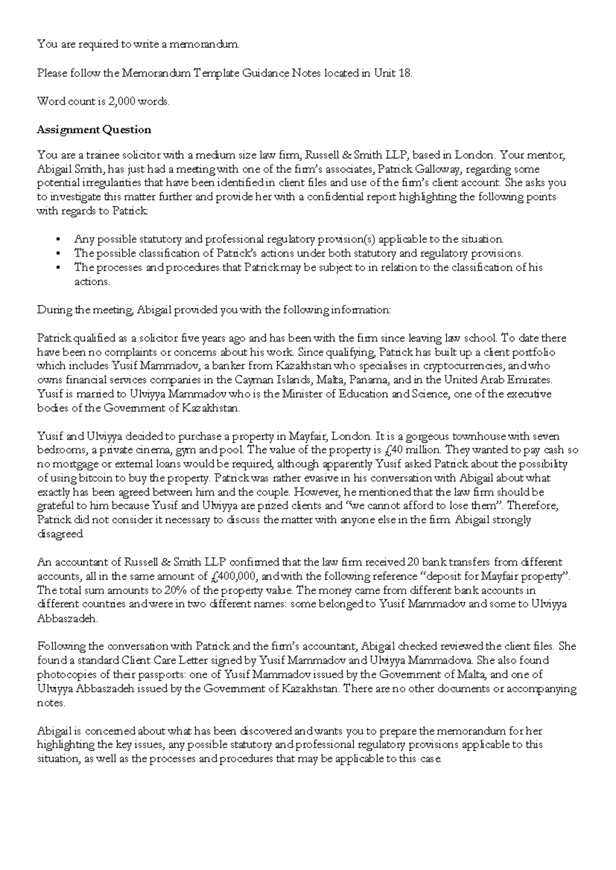 EMA - Draft - Criminal Law - defence Guideline - You are required to ...