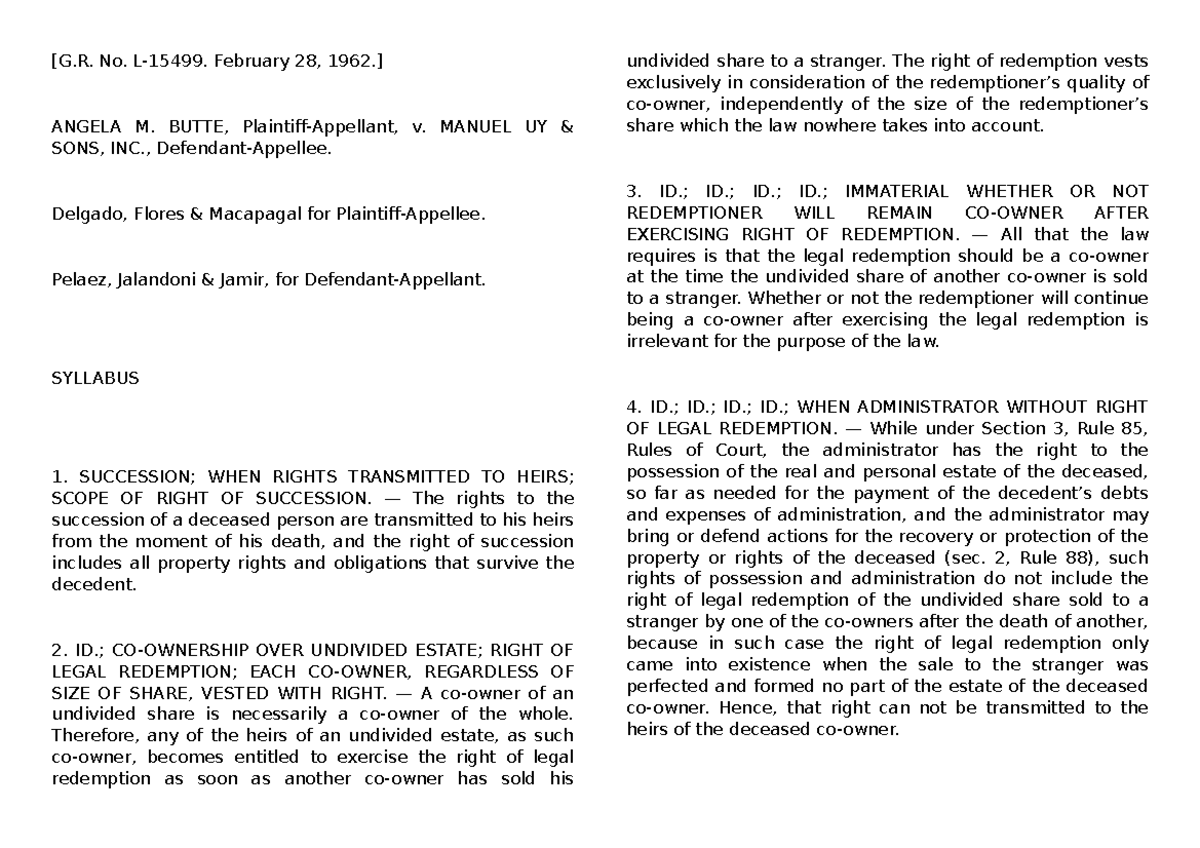 3 Butte v Manuel Uy and Sons - [G. No. L-15499. February 28, 1962 ...