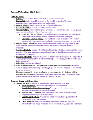 Research Methods Mid Term Exam Guide - Exam Prep : Qs - 1 Sources of ...