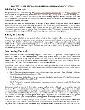 Chapter 23: Reporting to Support Managerial Decisions - Chapter 23 ...