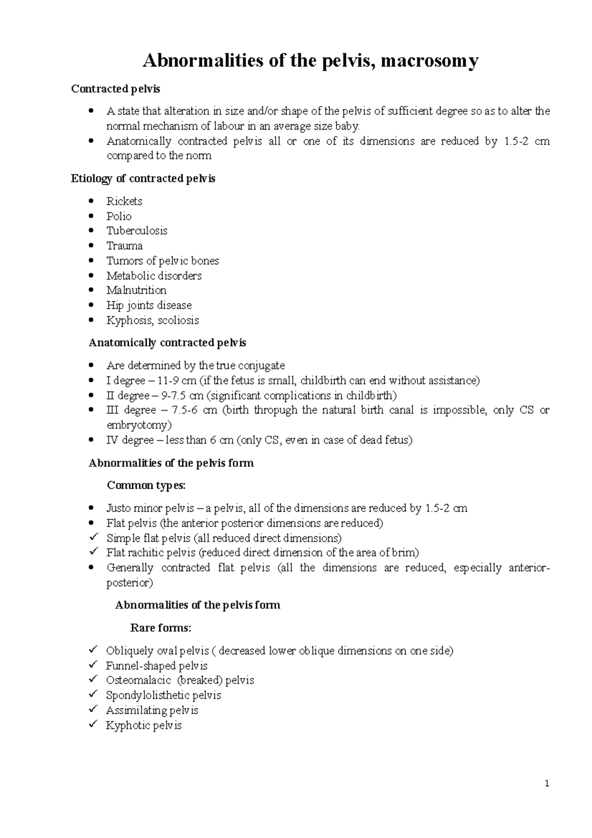032015 98 topic 5 abnormalities of the pelvis macrosomy - Abnormalities ...