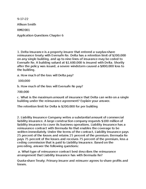 Chapter-02 Application Questions - RMI2001 - Studocu