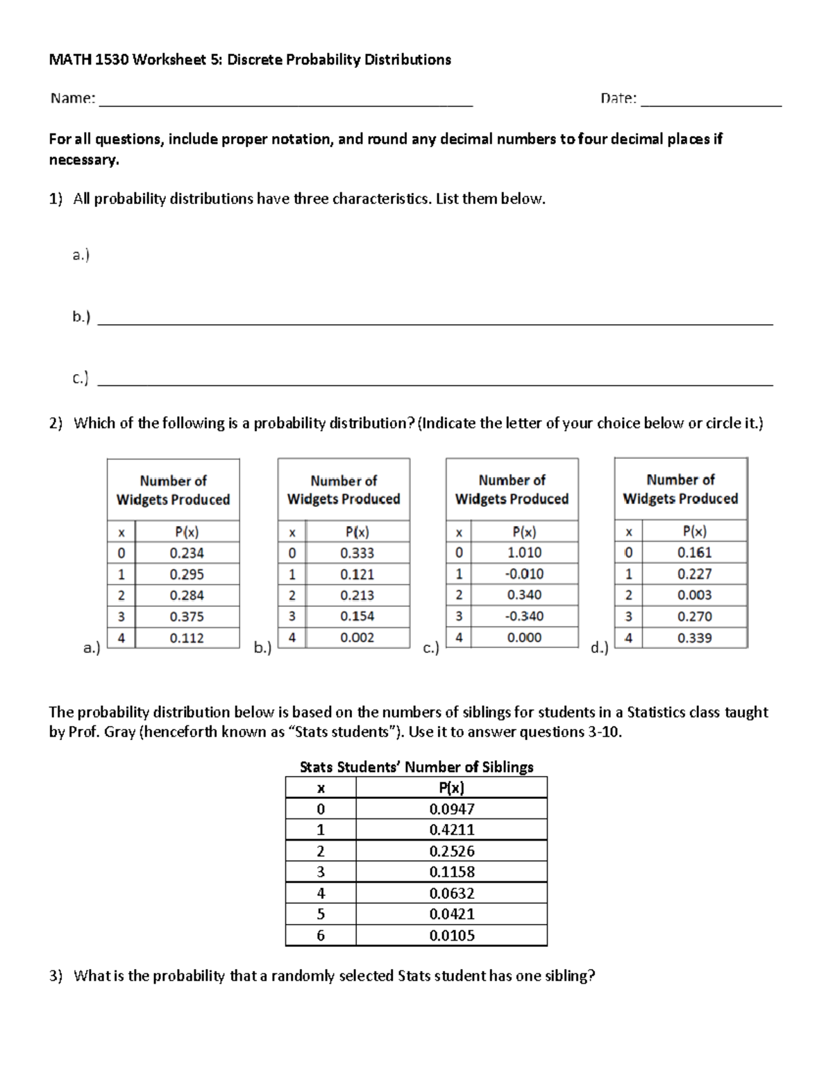Worksheet 5acc - This is required to fill out - MATH 1530 Worksheet 5 ...