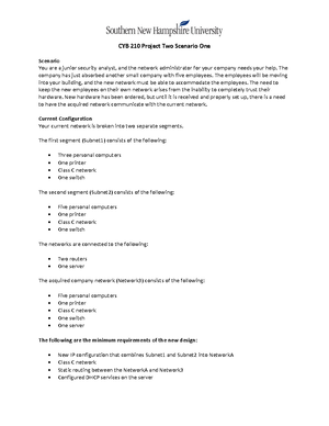 CYB 210 Module Four Network Configuration Scavenger Hunt Activity ...
