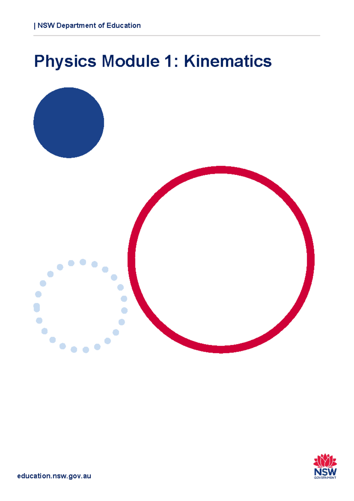 Physics module 1 guide - | NSW Department of Education Physics Module 1: Kinematics - Studocu