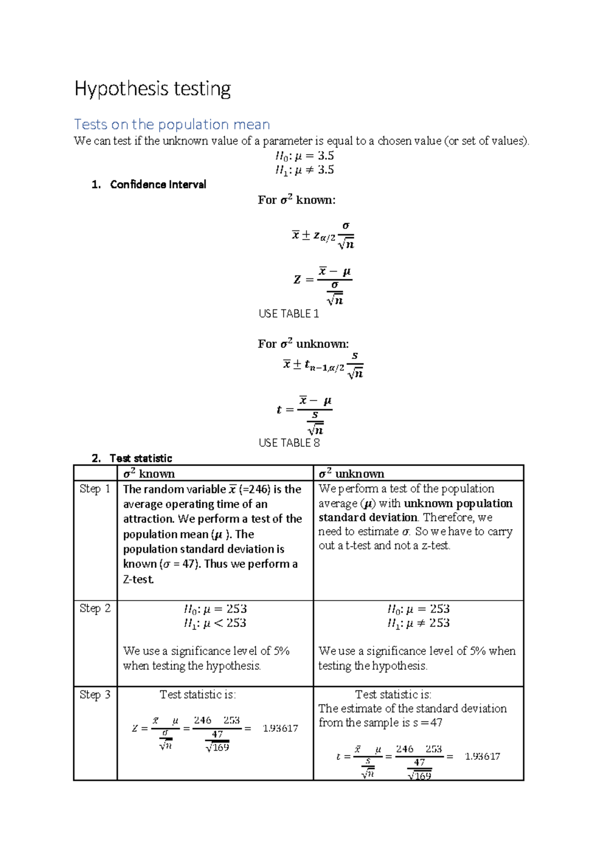 Hypothesis+SPSS - Hypothesis testing +SPSS results interpretation for ...