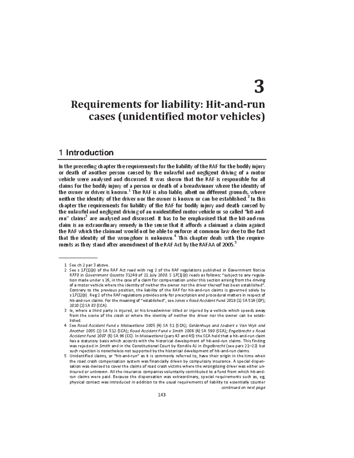 Chapter 3 - LTPC - ####### 143 3 Requirements for liability: Hit-and ...