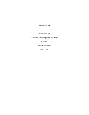 HCM-400 Final Project - Grade A - 7-2 Final Project Submission: Written ...