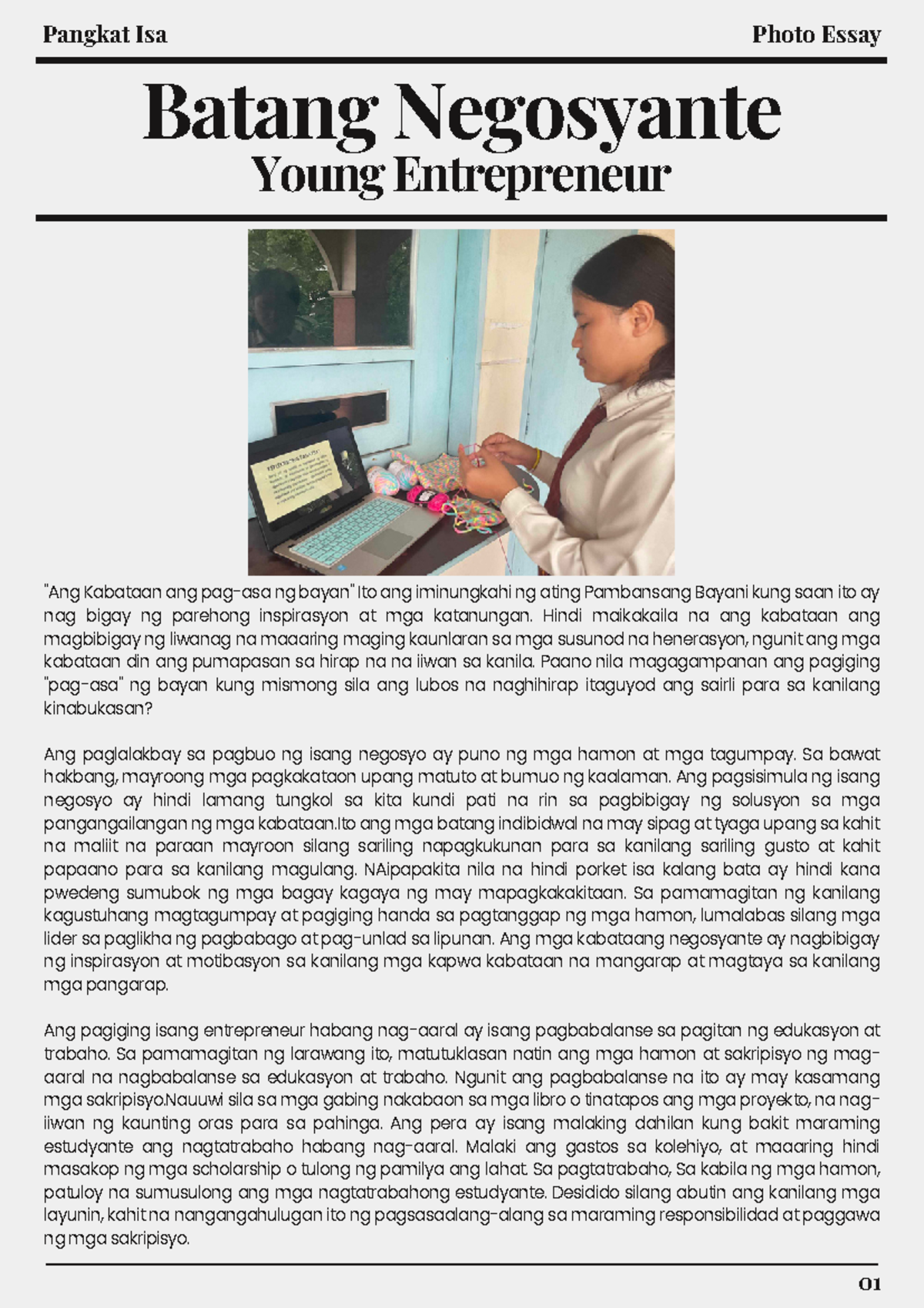 Fil Akad Pt Batang Negosyante Young Entrepreneur Ang