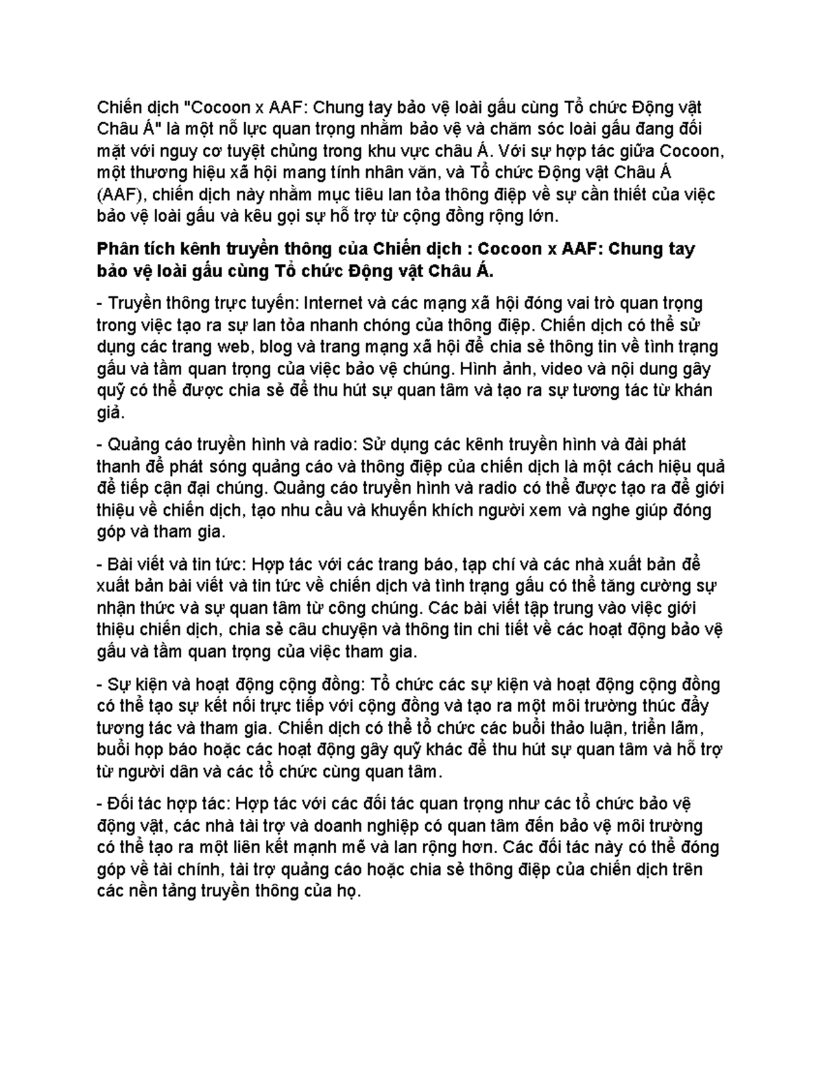 Chiến dịch - sdawrqrqerq - Chiến dịch "Cocoon x AAF: Chung tay bảo vệ ...