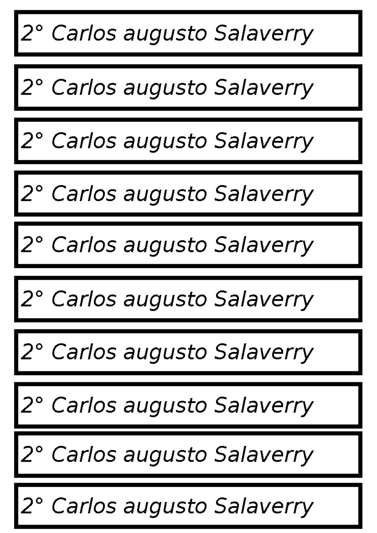 Etiqueta 2 - Info - 2° Carlos augusto Salaverry 2° Carlos augusto ...