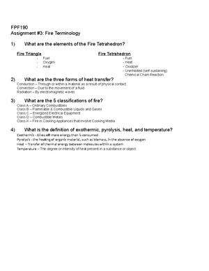 Rubric Template Fire Safety Plan Assignment FLST - SAFT 1301 Intro to ...
