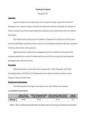 Lab 6 flowchart - Chem 1Aa3 - Studocu