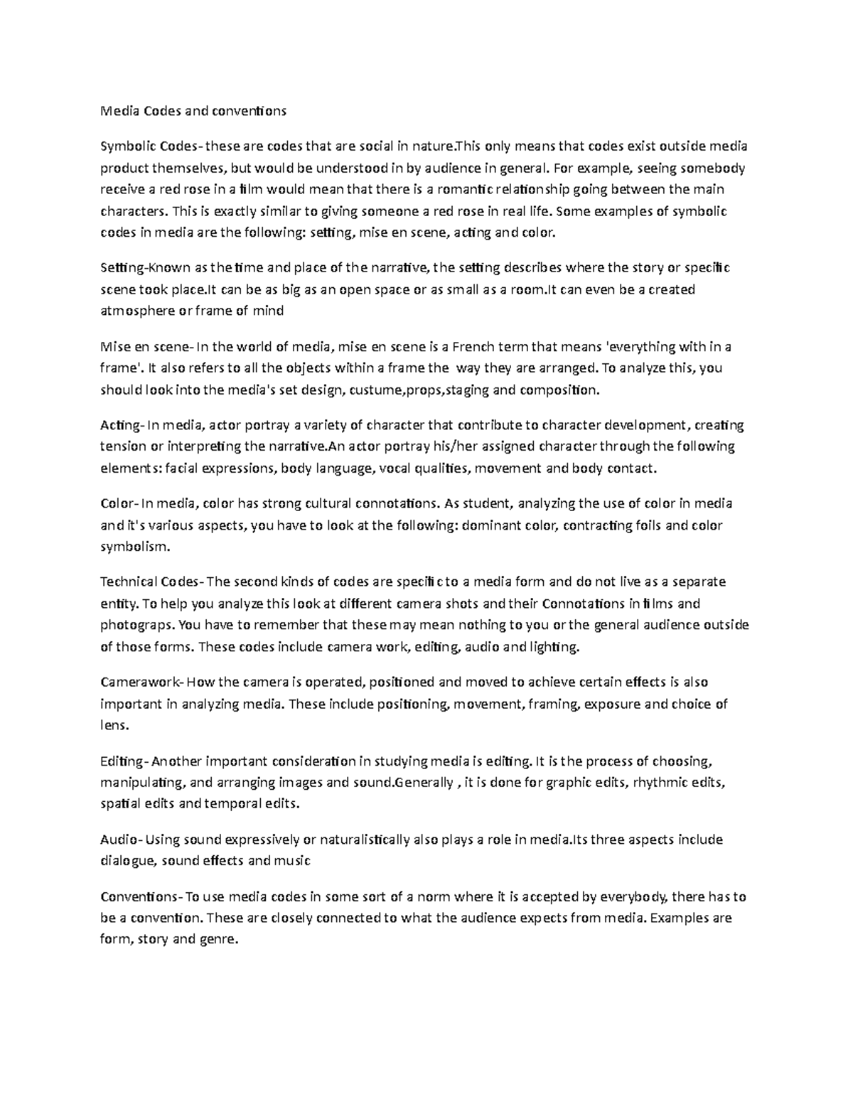 Media Codes and-WPS Office 101236 - Media Codes and conventions ...