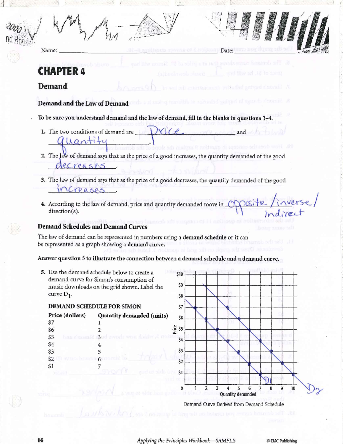 Demand Practice Packet answers - MCB2010L - Studocu
