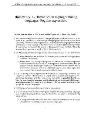 CS 3361 Review - Cheat Sheet - CS 3361 - 9 (b) fig Chapter 4 I ####### Problem 7 s chapters ...