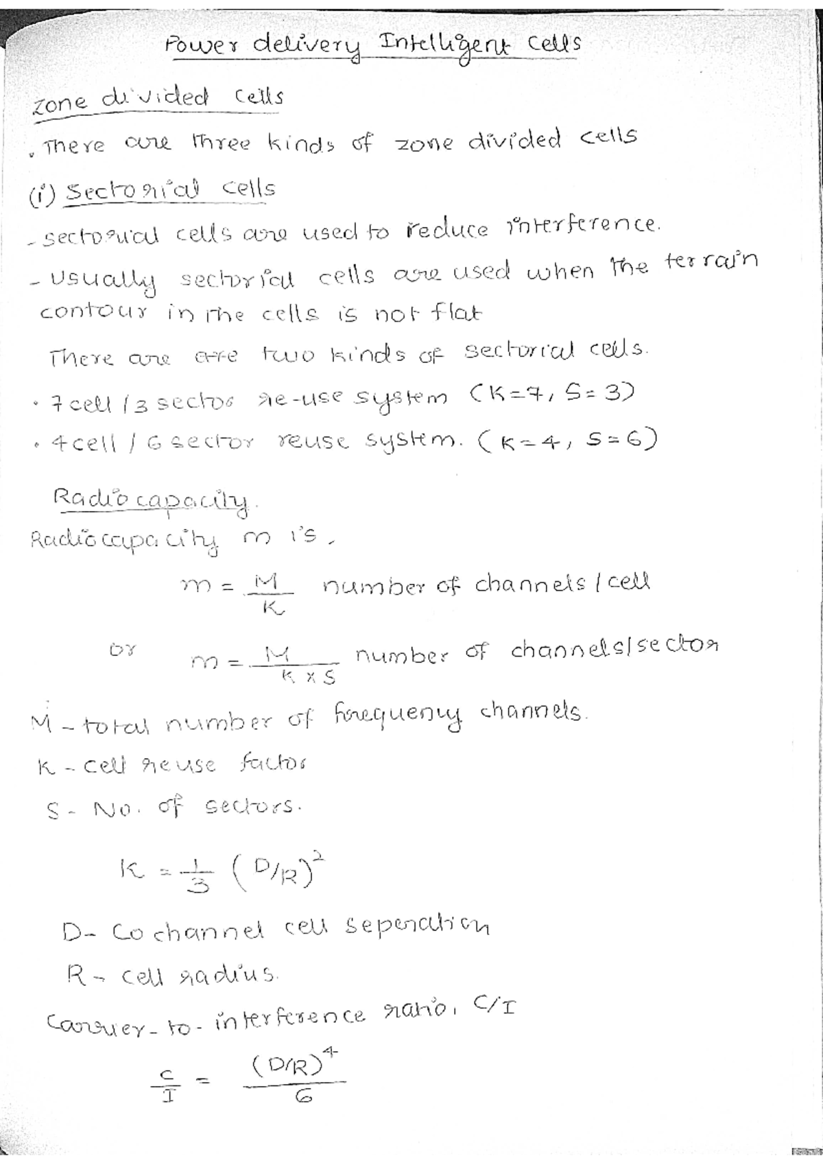 Power delivery intelligent cells - Wireless Networks - Studocu