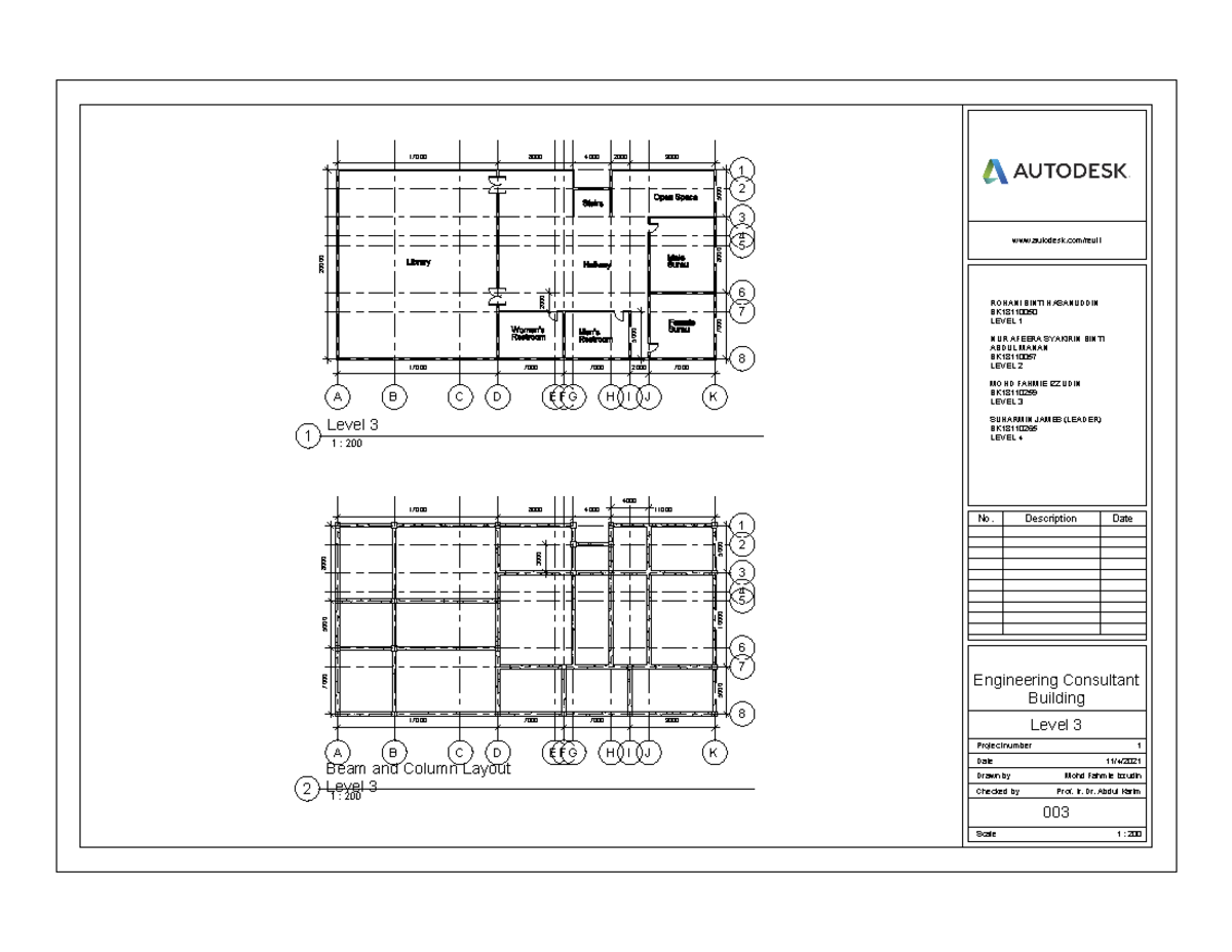 3 - This is the drawing of Engineering Consultant Building for level 3 ...