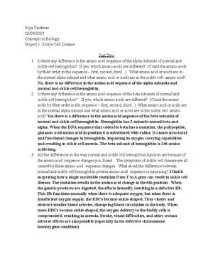 Sickle-cell Project 1- part 1 - Mayar Ourfali Caroline Mier Concepts of ...