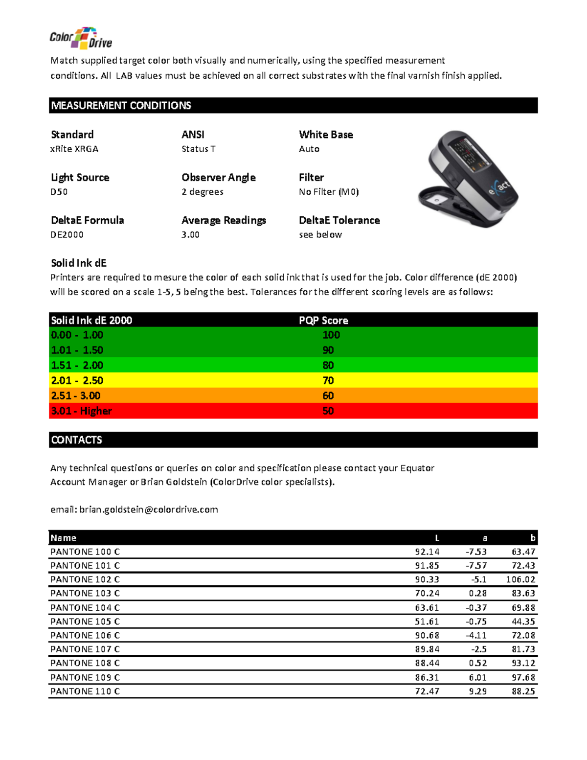 Walmart Spot Color Guide - Pantone plus coated 2014 v3 - Match supplied ...