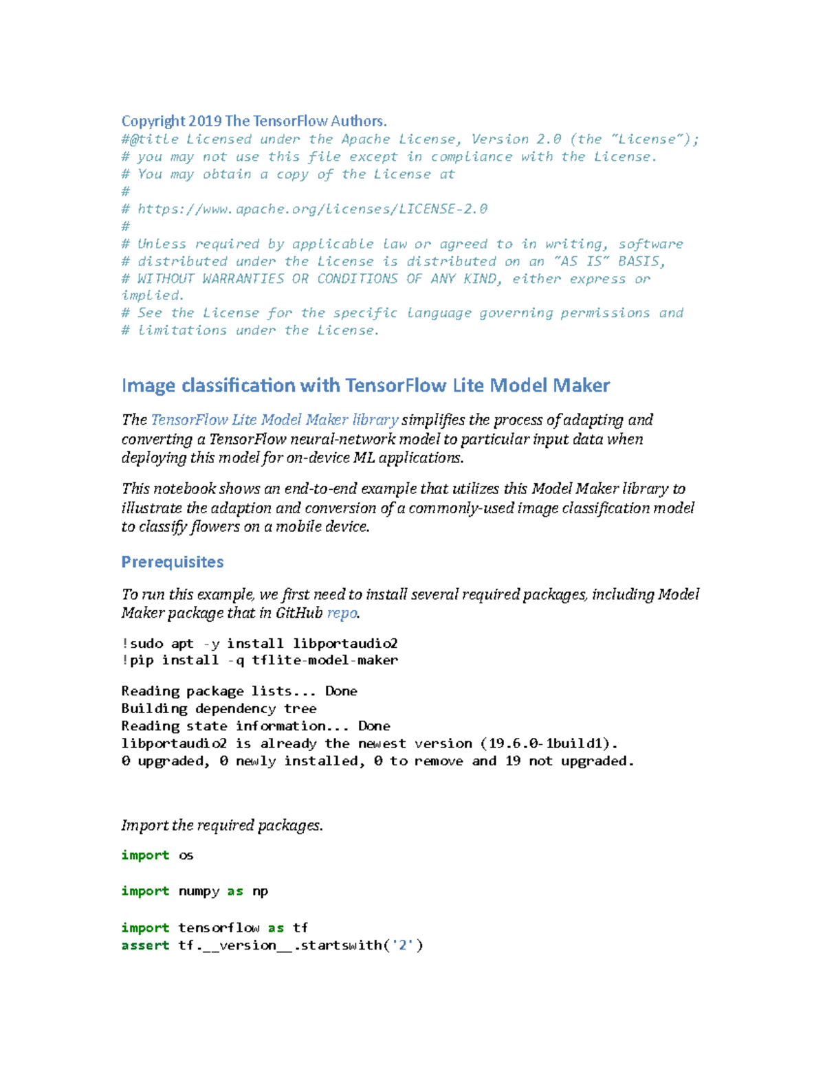Ui smart devices model maker - Copyright 2019 The TensorFlow Authors ...