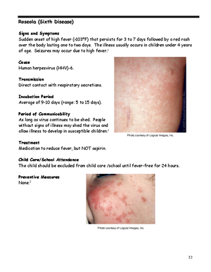 Roseola Questions:Explanations - Roseola Questions A 10-month-old boy ...