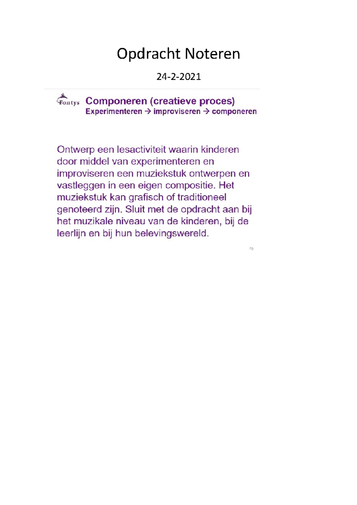 Opdracht Noteren 20-1-2021 - Opdracht Noteren 24-2- Groep 4/ De ...