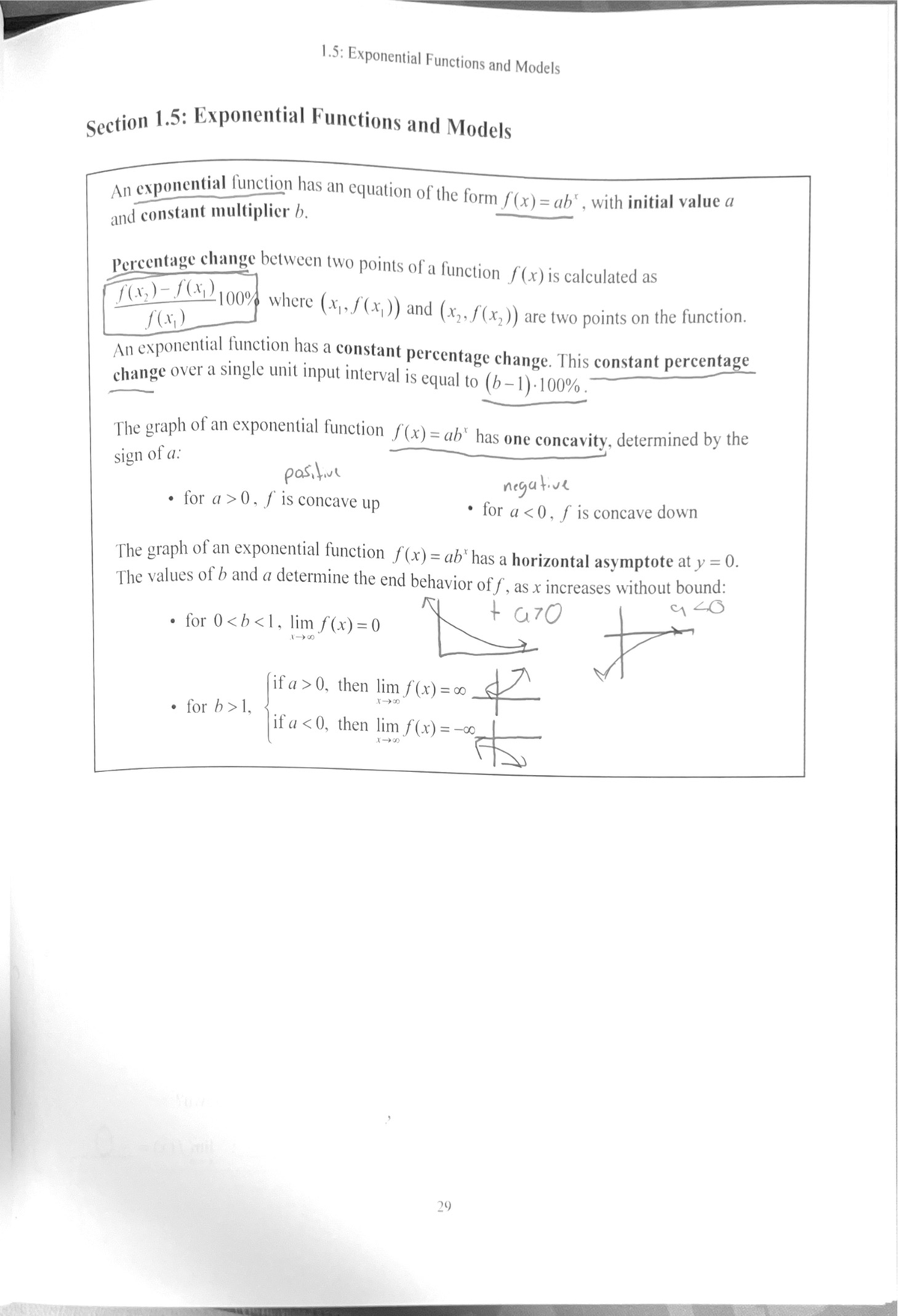 Calc Lecture 1 - 1: Exponential Functions and Models Section 1 ...