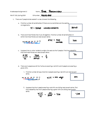 Quiz 06 sol - quiz 6 question and solution - ####### Quiz # STAT/MATH ...