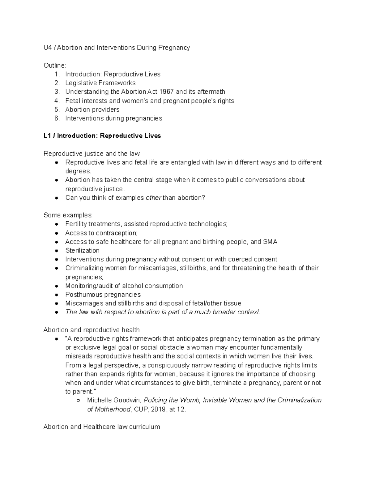 U4 Abortion and Interventions During Pregnancy - U4 / Abortion and ...