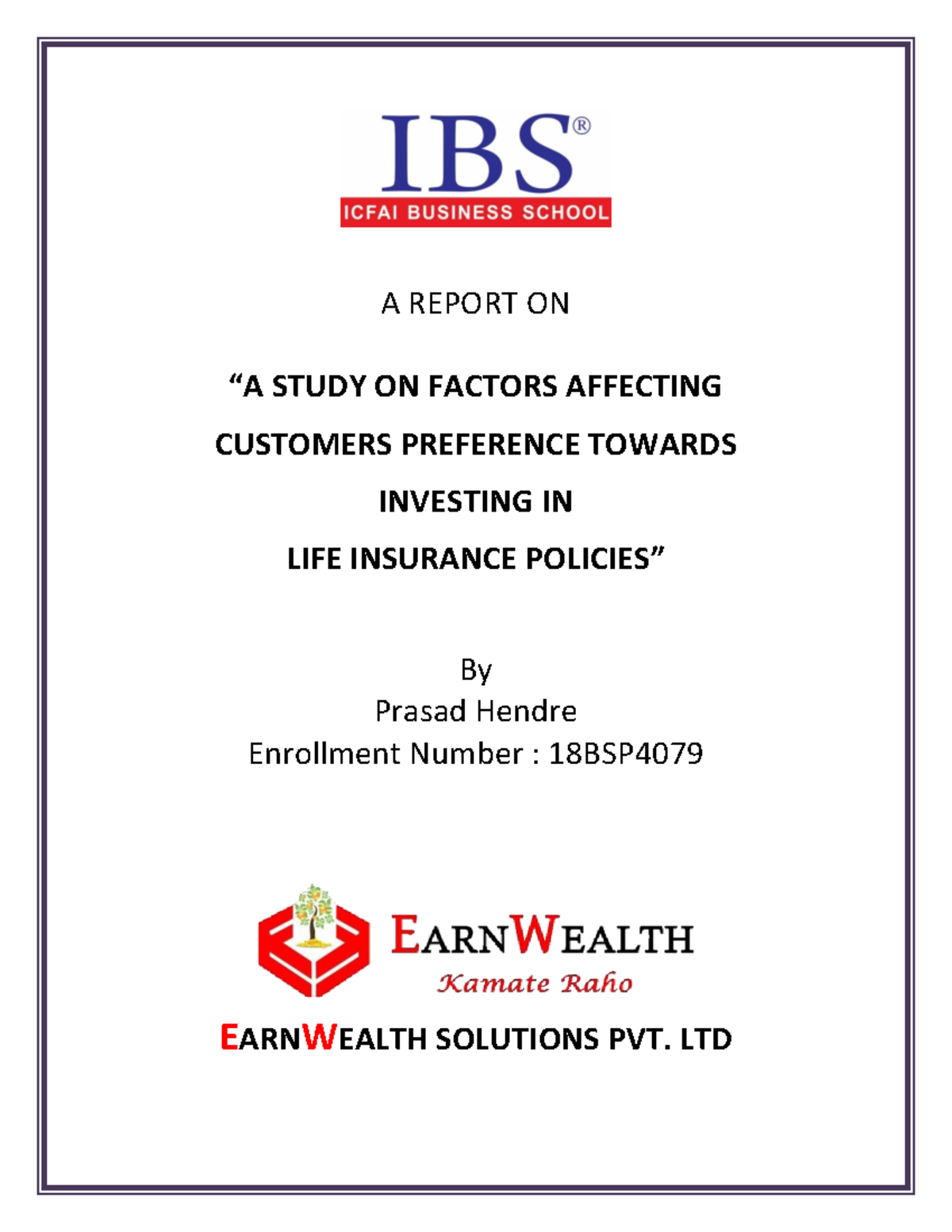 Prasad Hendre Final Report Complete 1 .pdf (1) - A REPORT ON