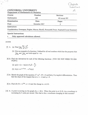 Calculus 1 Exam for practise - Mathematic Calculus I - HCMC University of Technology - Studocu