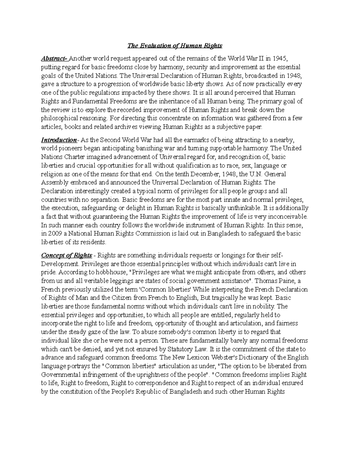 The Evaluation of Human Rights - The Evaluation of Human Rights ...