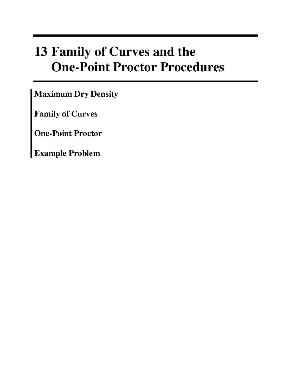 Earthworks Chapter 13 - 13 Family of Curves and the One-Point Proctor ...