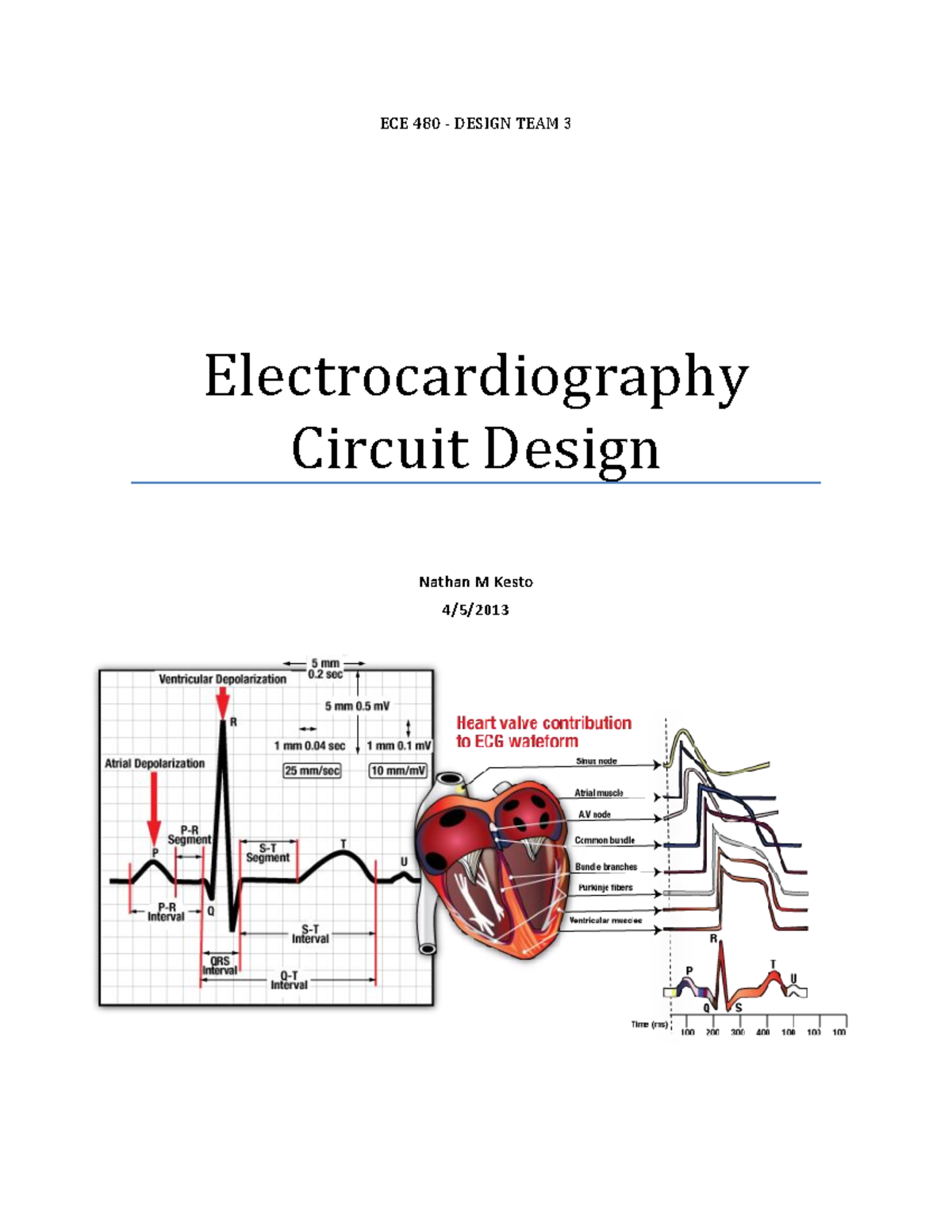 Electrocardiography Circuit Design - ECE 480 - DESIGN TEAM 3 ...