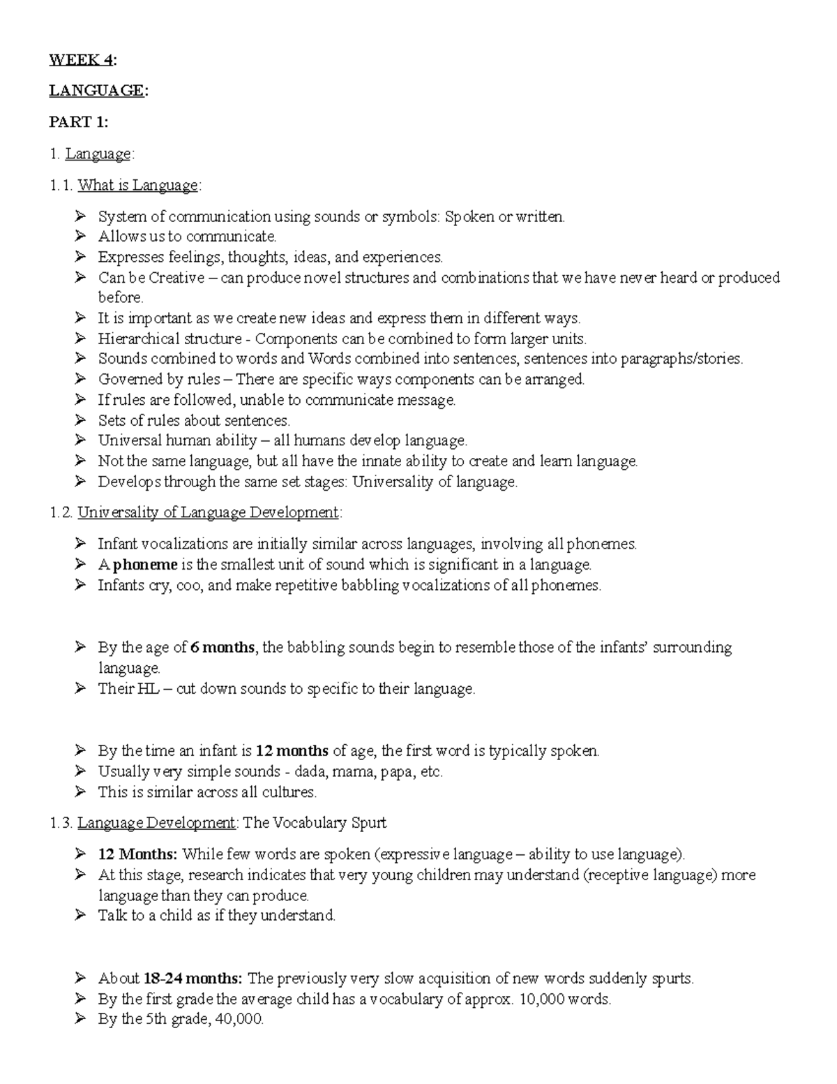 Language - Cognitive Psychology week - WEEK 4: LANGUAGE: PART 1: Language: What is Language ...