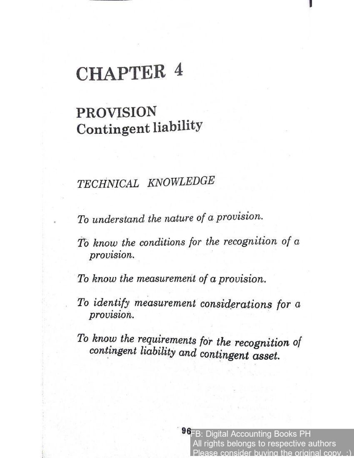 Chapter 4 - Provision - Financial Accounting 1 - Studocu